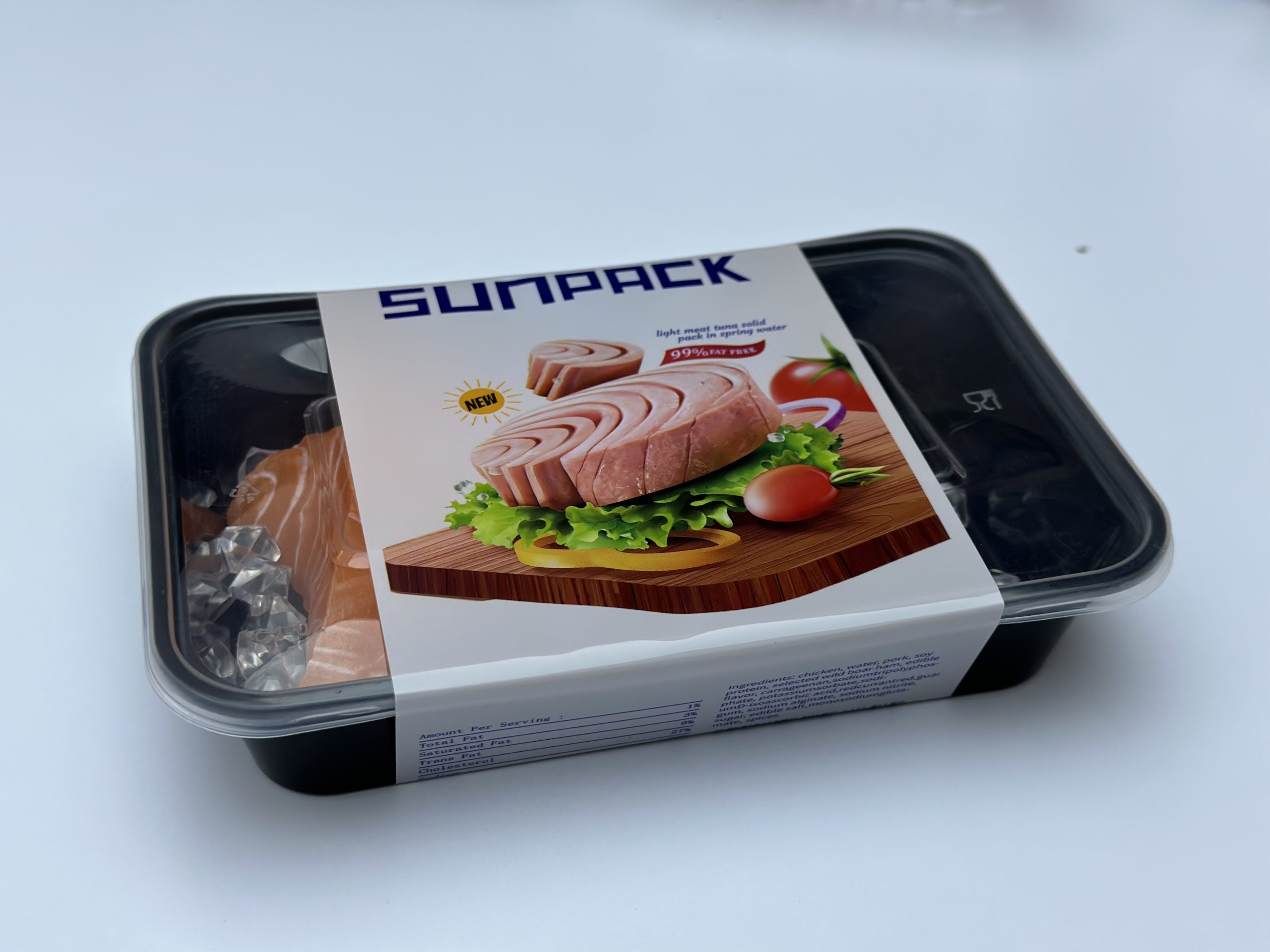 Sunpack Paper banding machinemeat tray banding 1