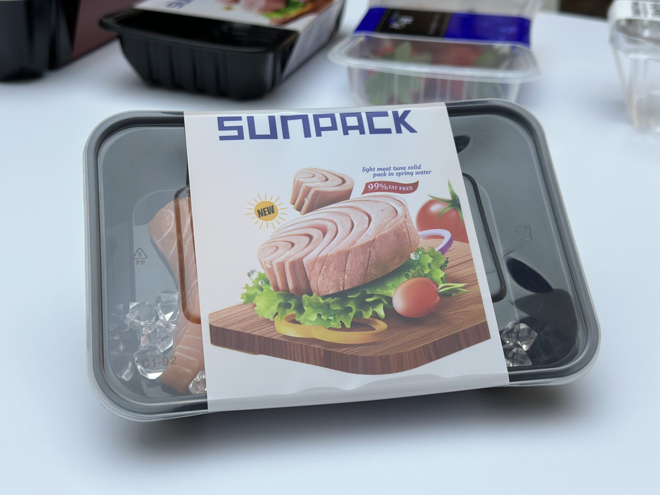 Sunpack Paper banding machinemeat tray banding 2