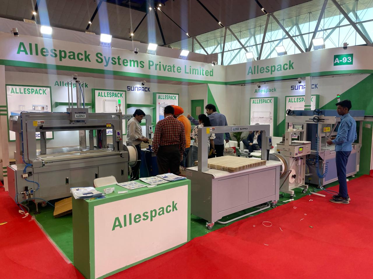Sunpack Paper banding machineSunpack Allespack corru pack india print ...
