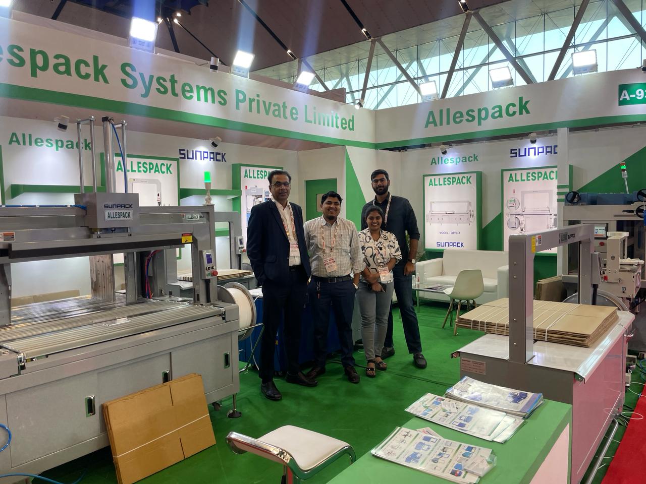 Sunpack Paper banding machineSunpack Allespack corru pack india print ...