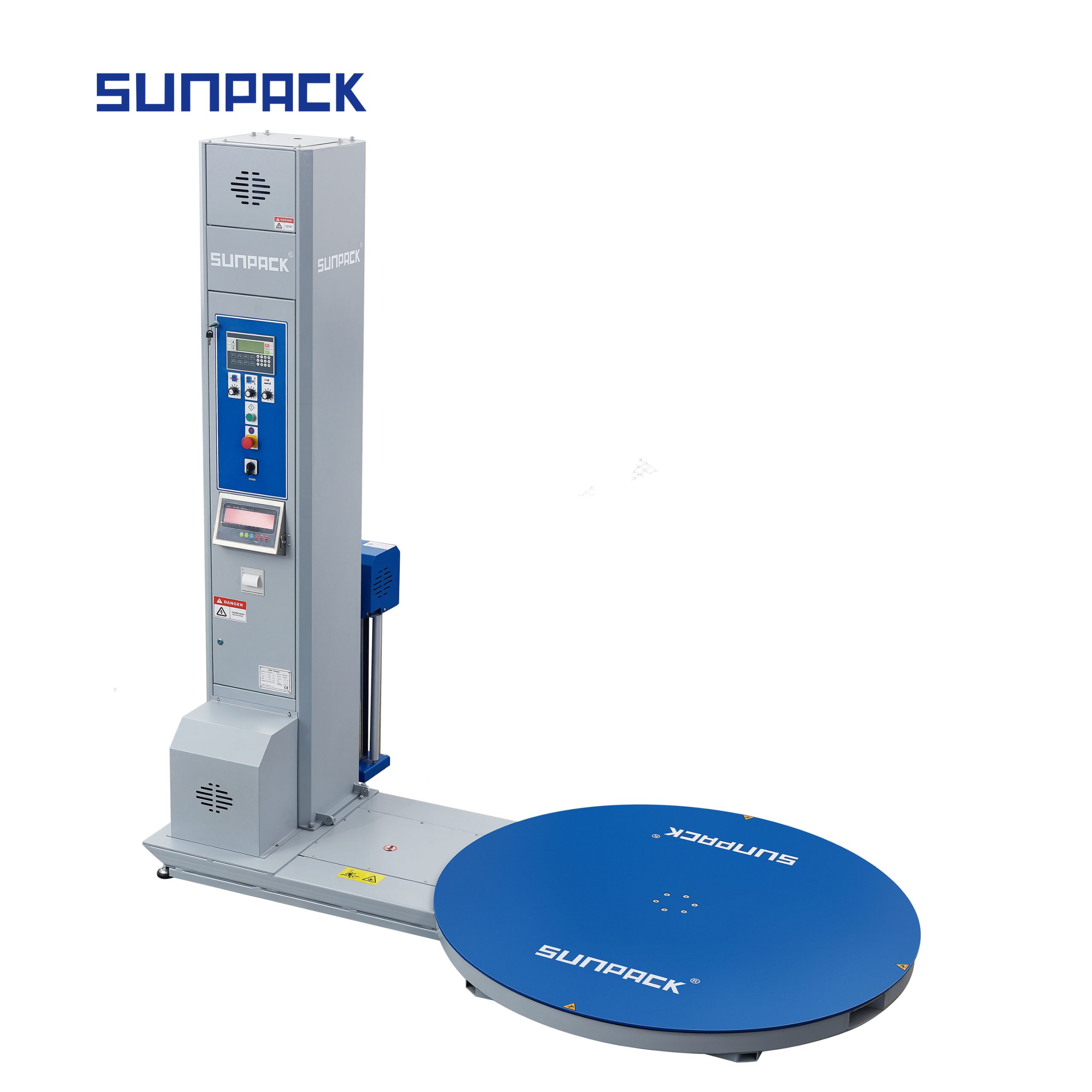 Sunpack Paper banding machineXT-4505S-2 pallet wrapper with scale and ...