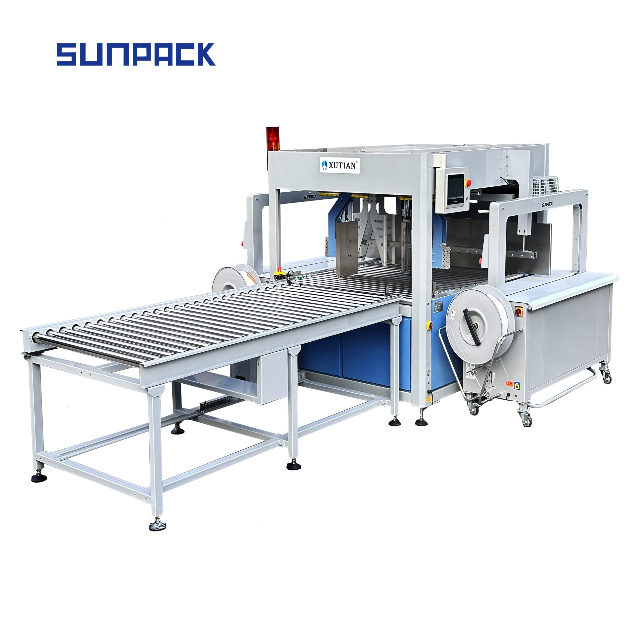 Sunpack Paper banding machineXT-SQ-02D Automatic squaring strapping ...